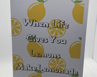 When Life Gives You Lemons Printable Card for Download - Etsy