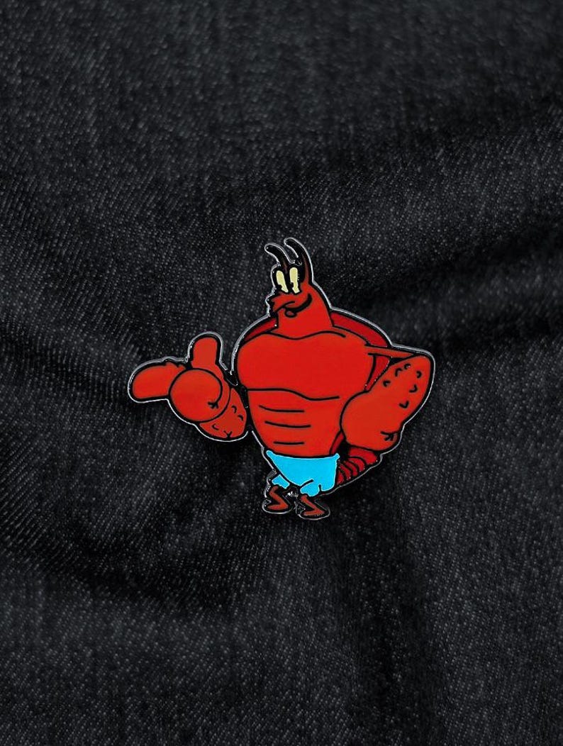 Buff Larry Bodybuilder Enamel Pin Workout Gym Fitness Pins - Etsy