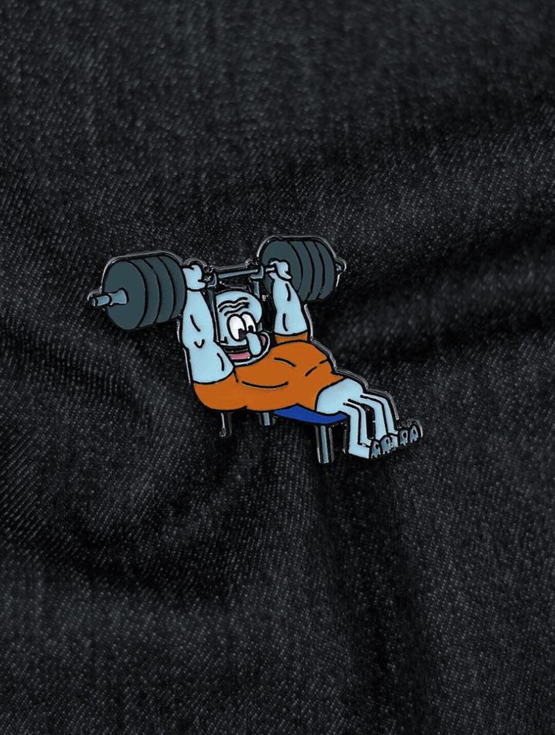 Buff Squid Bodybuilder Enamel Pin Workout Gym Fitness Pins - Etsy
