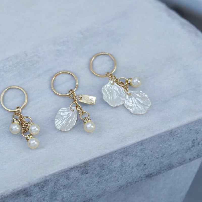 Pearl Keychain - Etsy