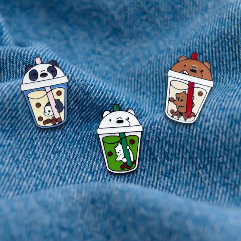 Bubble Tea Enamel Pin - Etsy