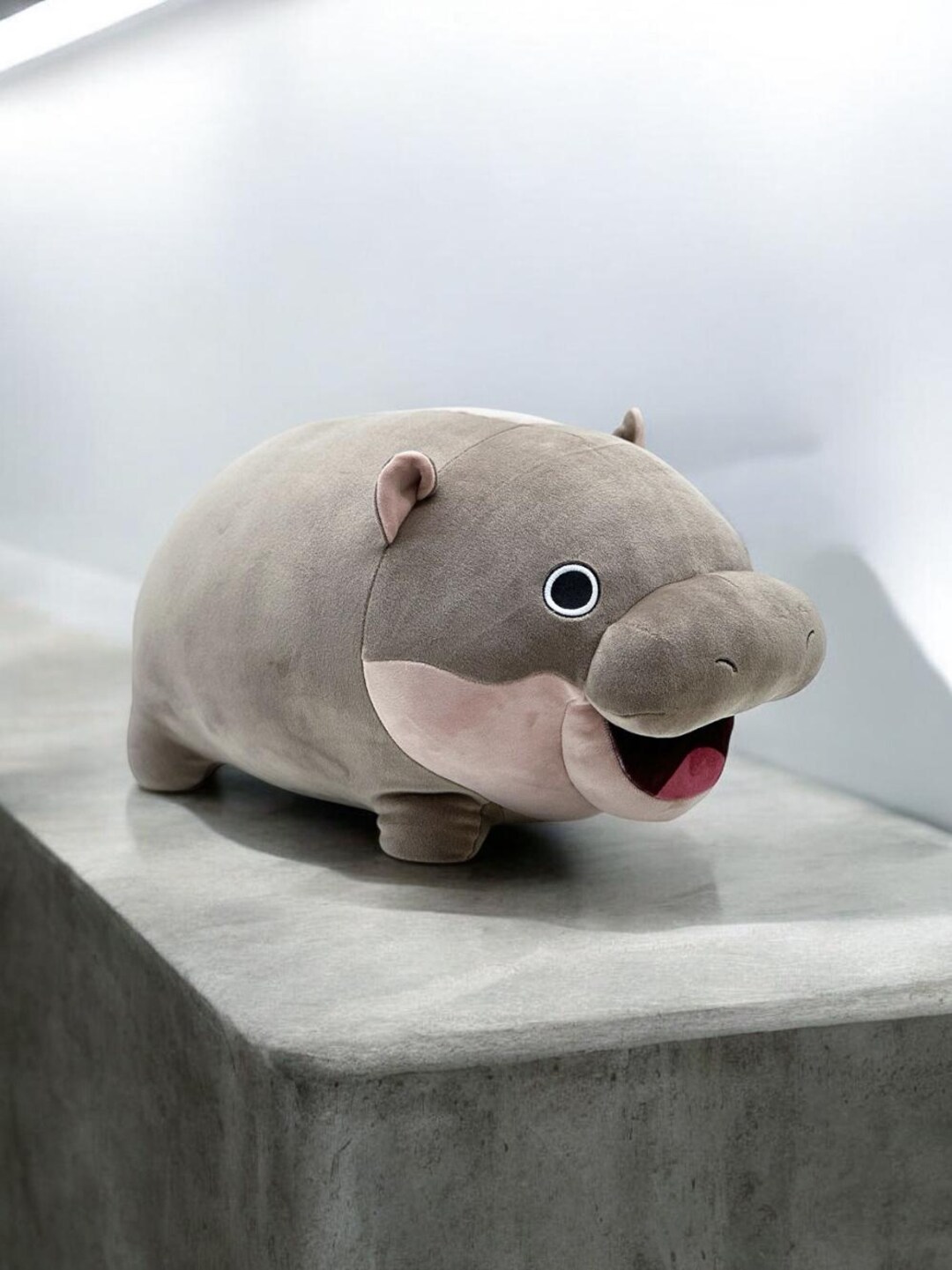 Moo Deng Plush Toy Handmade Fluffy for Children Animals Soft Plushie ...