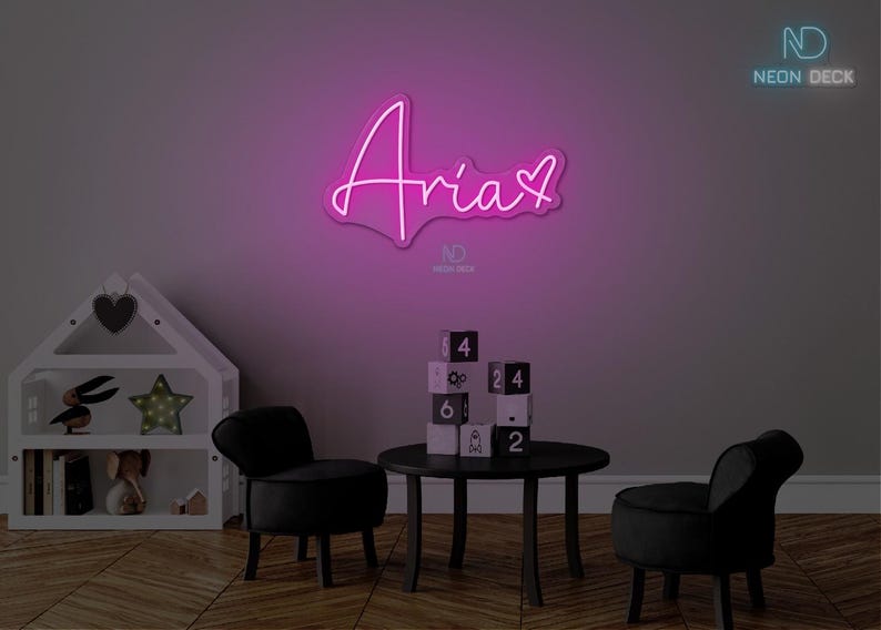 Custom Name Neon Sign | Personalized LED Neon Light | Kids Room ...