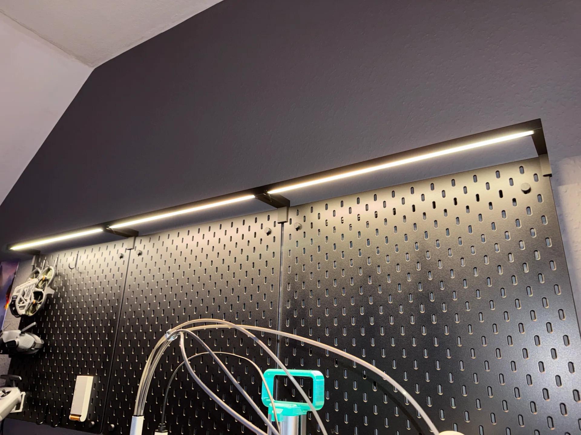 IKEA SKÅDIS Pegboard SKYDRAG Light Holder – Custom Mount for Skydrag ...