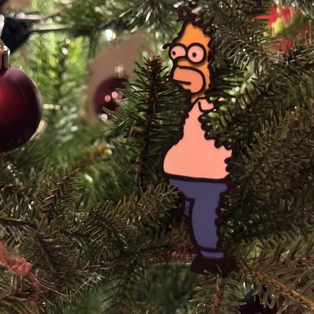 Homer Simpson Hanging Christmas Tree Decoration - the Simpsons Bush ...