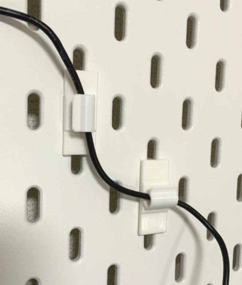 IKEA SKADIS Pegboard Cable Holder – 3D Printed Cord Organizer (set of ...