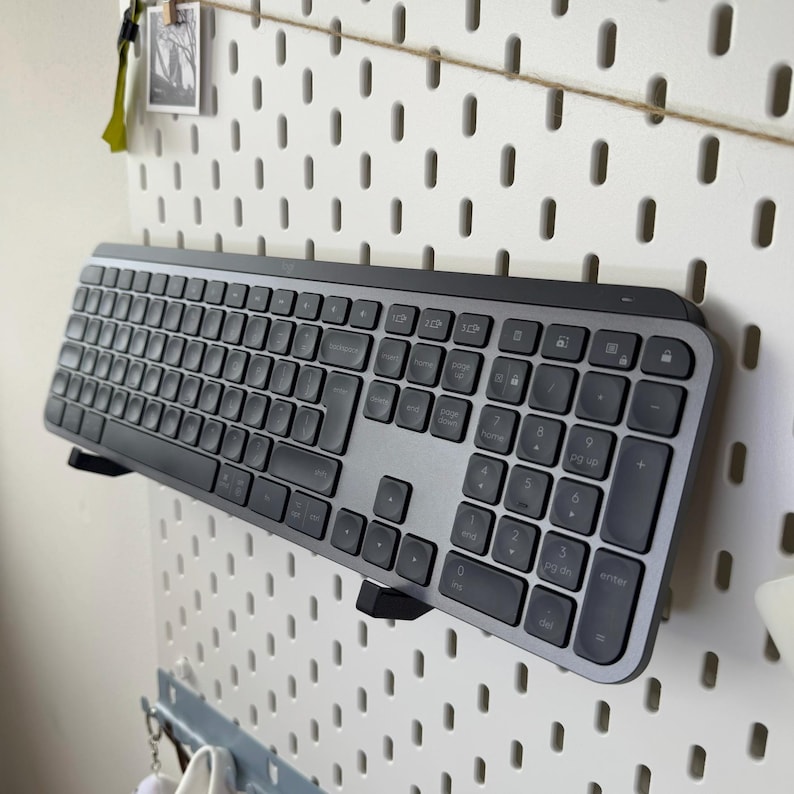 IKEA SKÅDIS Pegboard Keyboard Holder – Desk Organizer – Computer ...