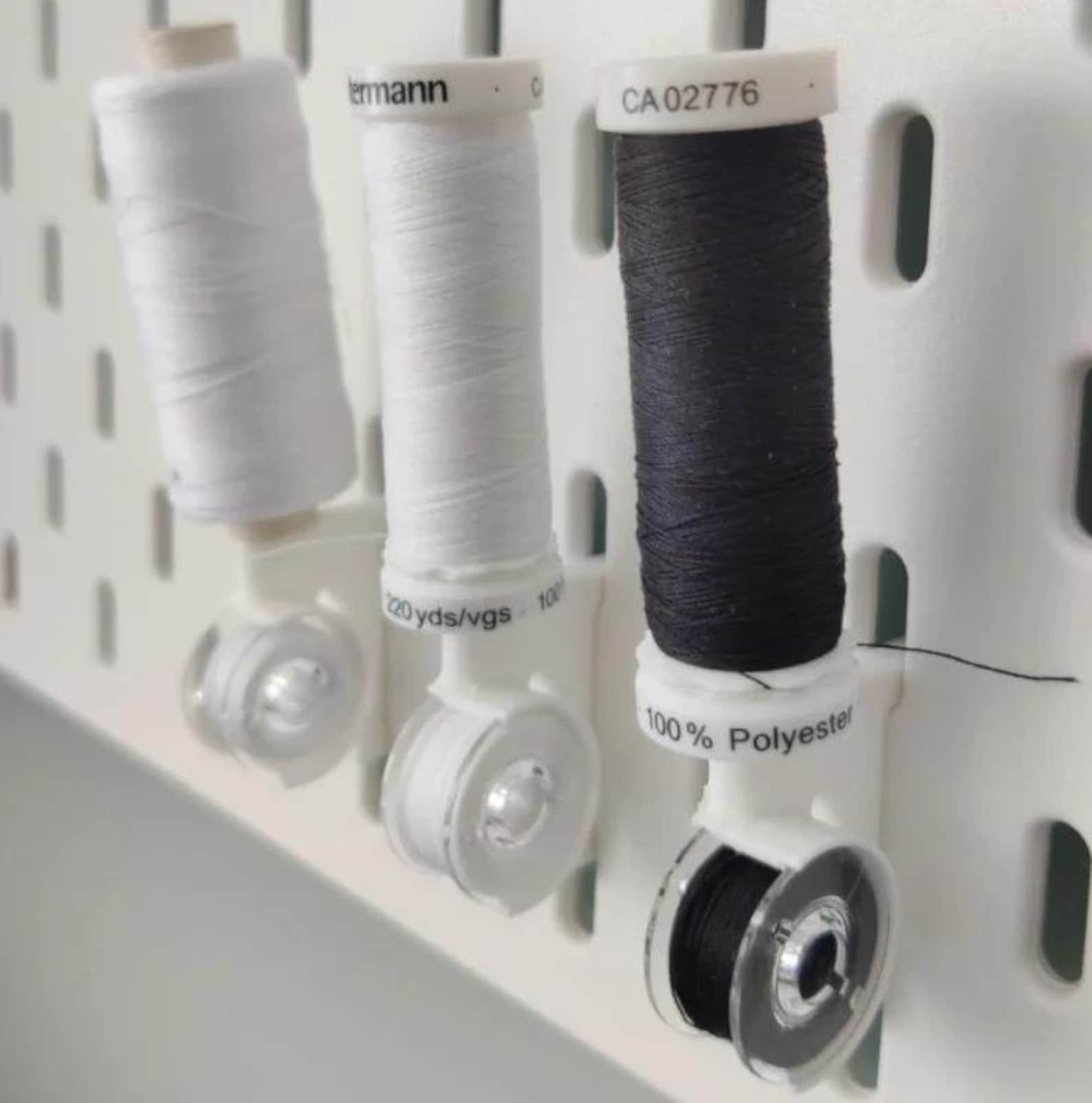 Bobbin and Thread Holder for IKEA SKÅDIS Pegboard – Sewing Organizer ...