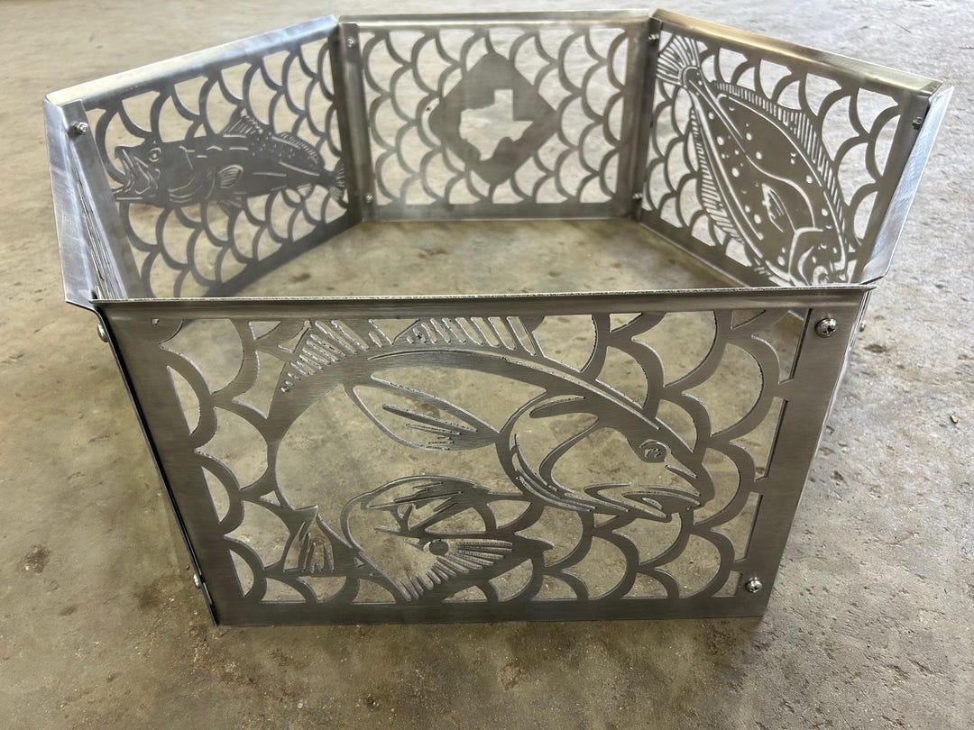 Texas Slam Stainless Steel Fire Ring - Etsy