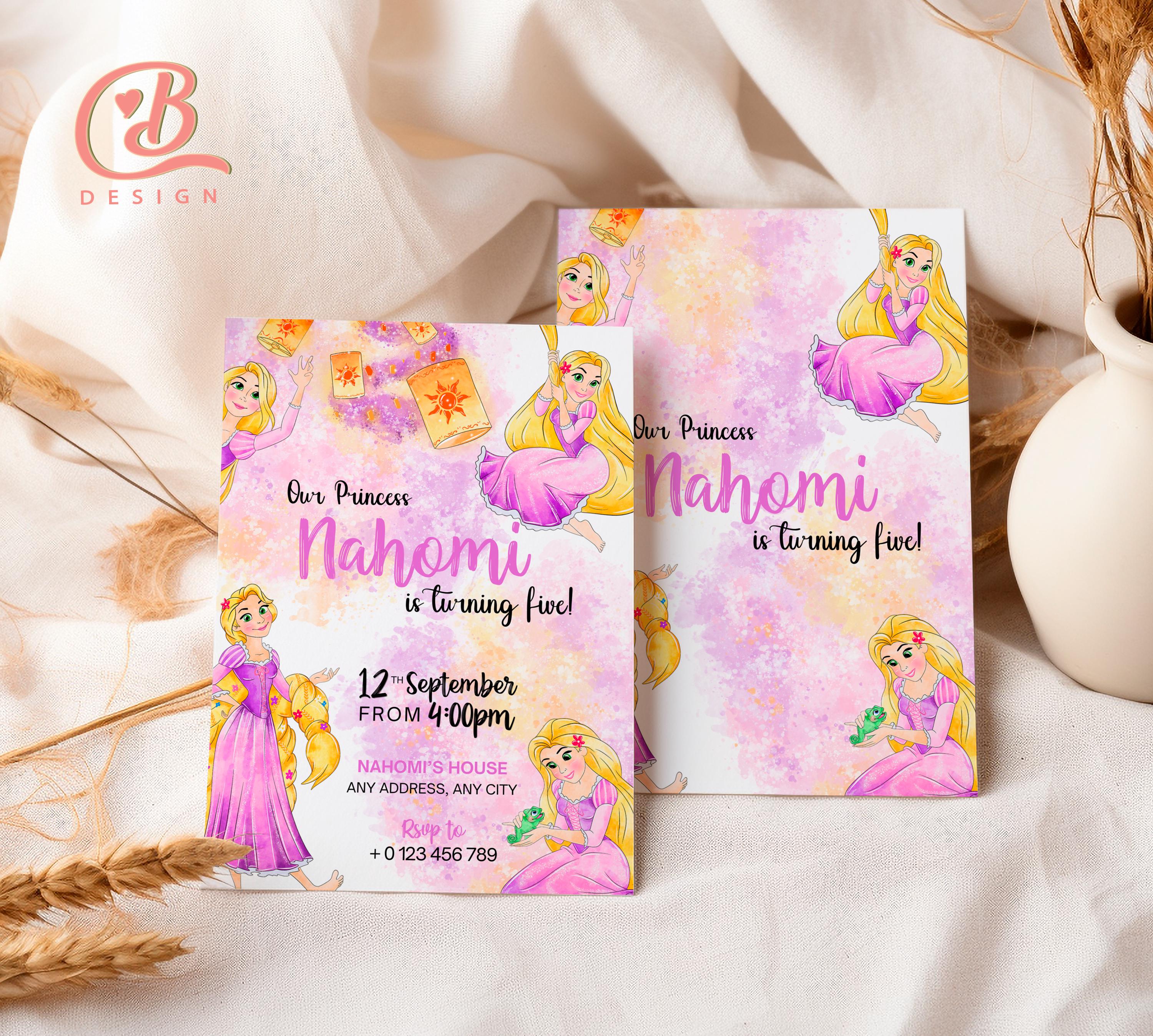 Tangled Birthday Invitation/ Tangled Invitation / Tangled Birthday ...