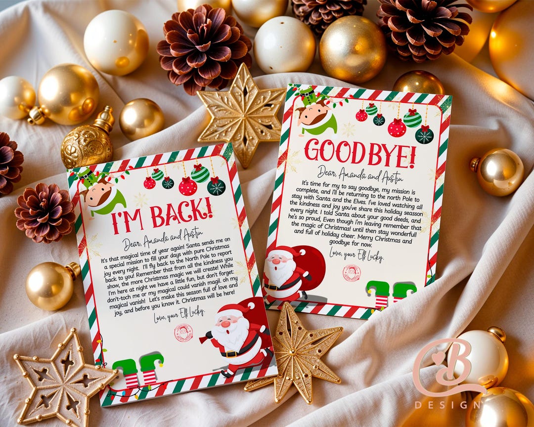Editable Elf Letter, Elf Arrival Letter, Elf Return Letter, Elf Return ...