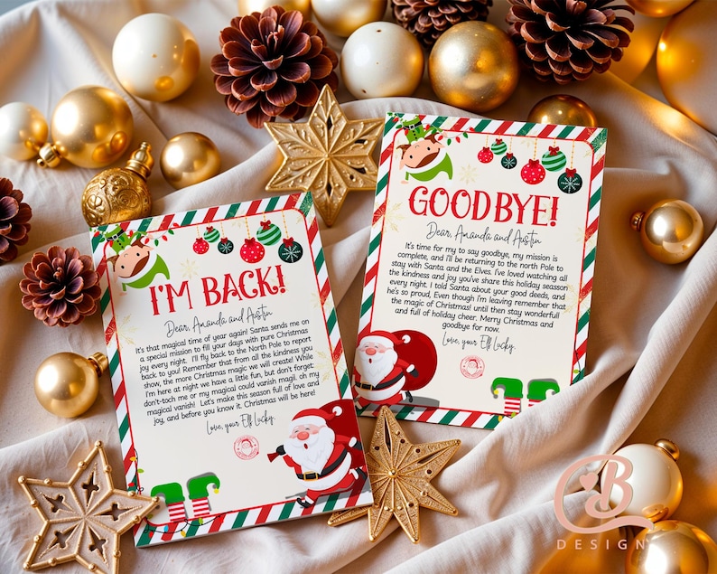 Editable Elf Letter, Elf Arrival Letter, Elf Return Letter, Elf Return ...