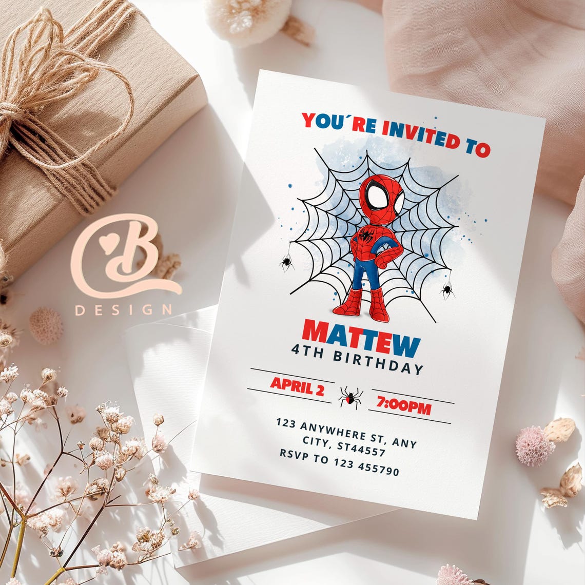 Spidey Birthday Invitation / Spidey Invitation /spidey Birthday Party ...