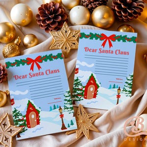 Christmas Wish List Printable, Letter to Santa, Christmas Printable for ...