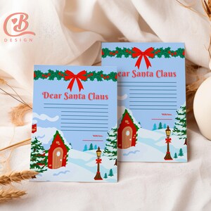 Christmas Wish List Printable, Letter to Santa, Christmas Printable for ...