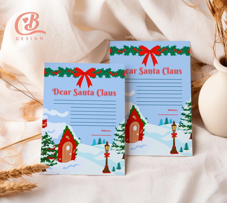 Christmas Wish List Printable, Letter to Santa, Christmas Printable for ...