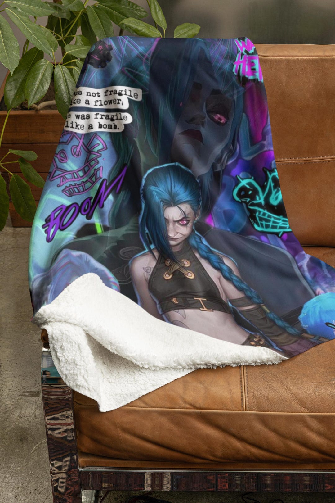 Velveteen Plush Blanket, Jinx, Arcane Blanket Cozy Homeware, Occult Decor, Witchcraft Gift ...