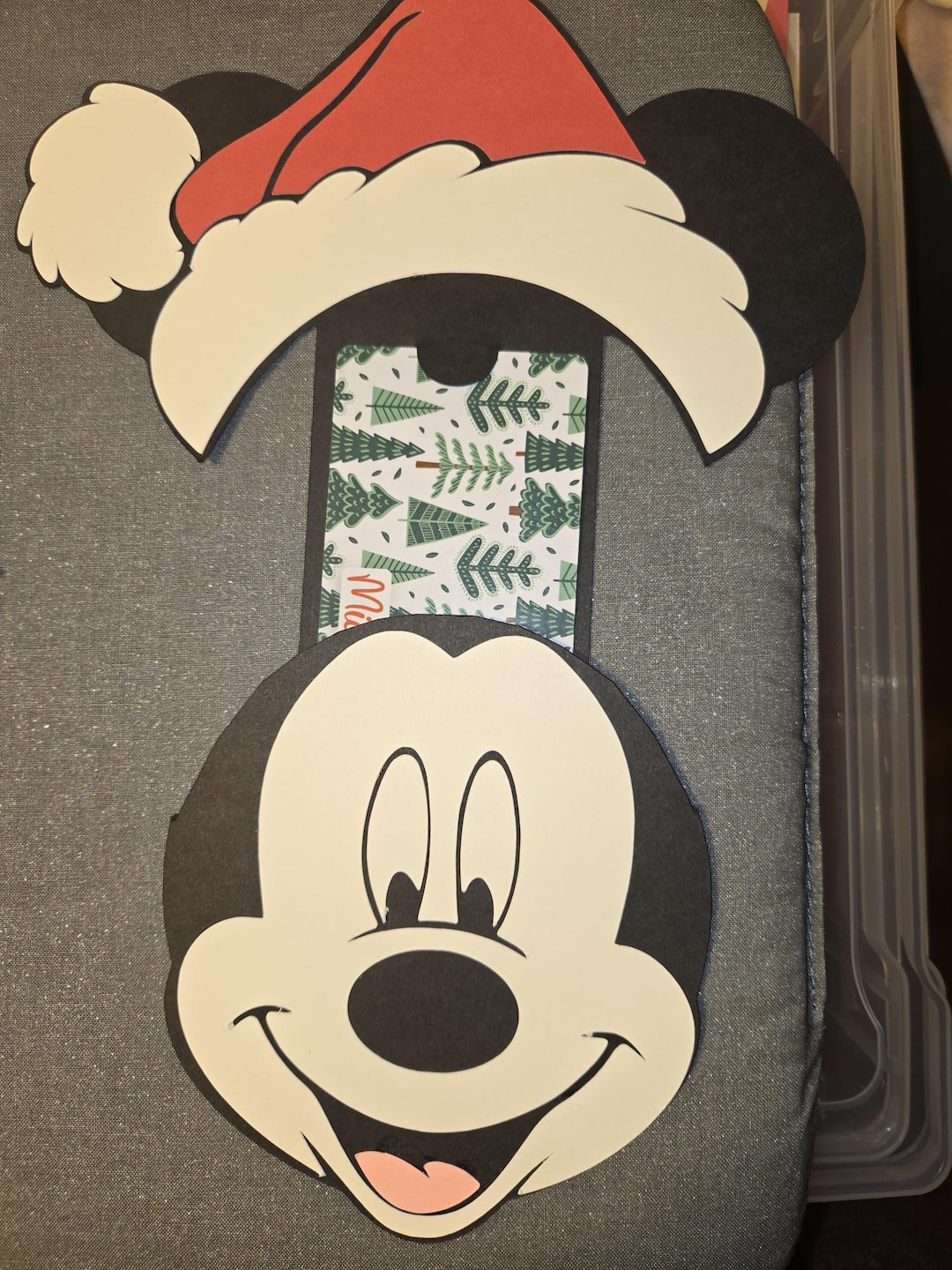 Mickey Mouse Money Card/gift Card Holder - Etsy