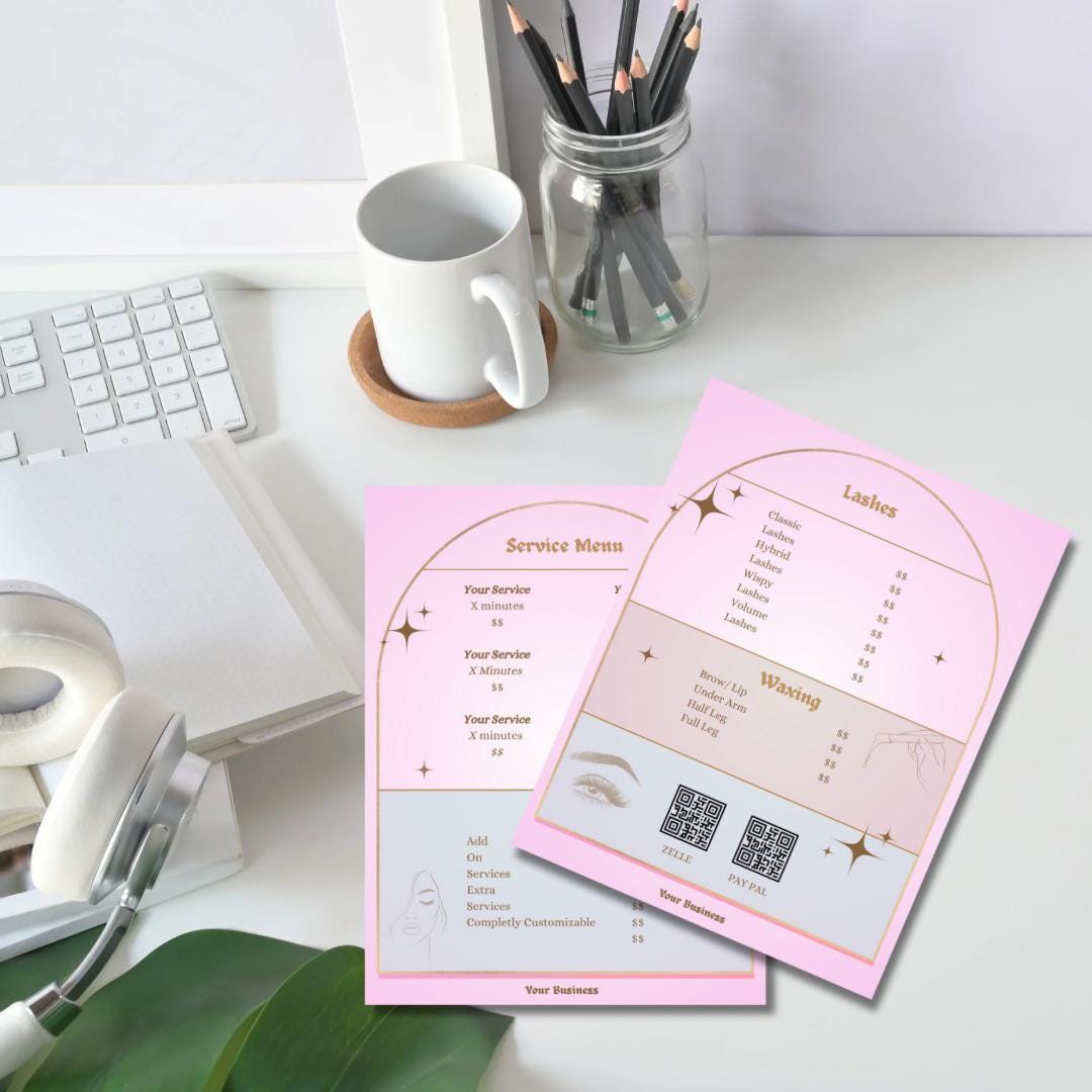 Service List Template - Etsy