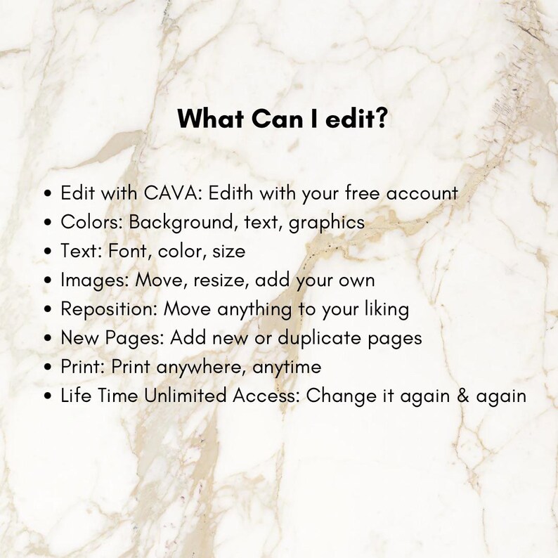 Service List Template - Etsy