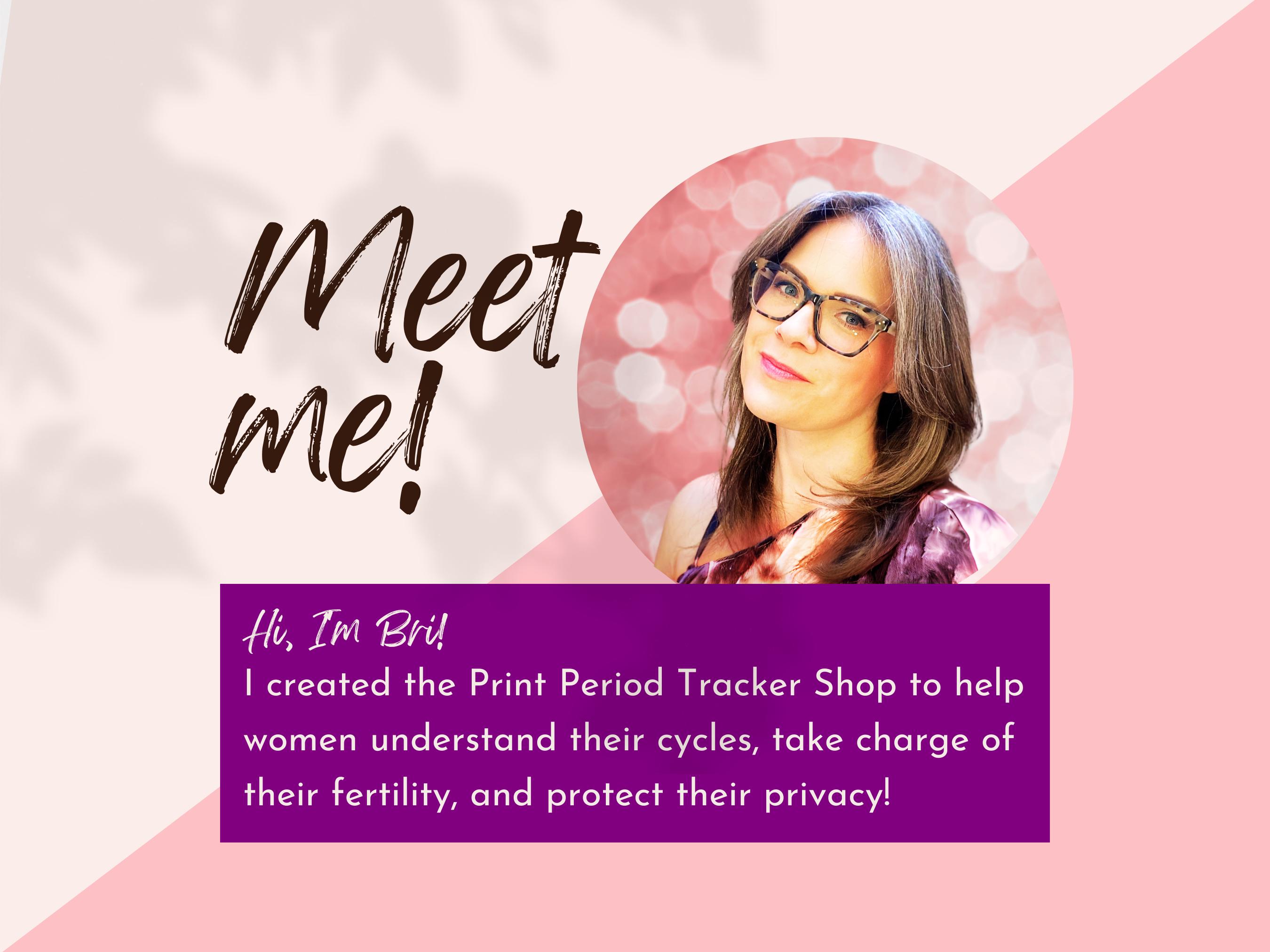 Printable Period Tracker, Cycle Tracker, Menstrual Tracker, Fertility ...