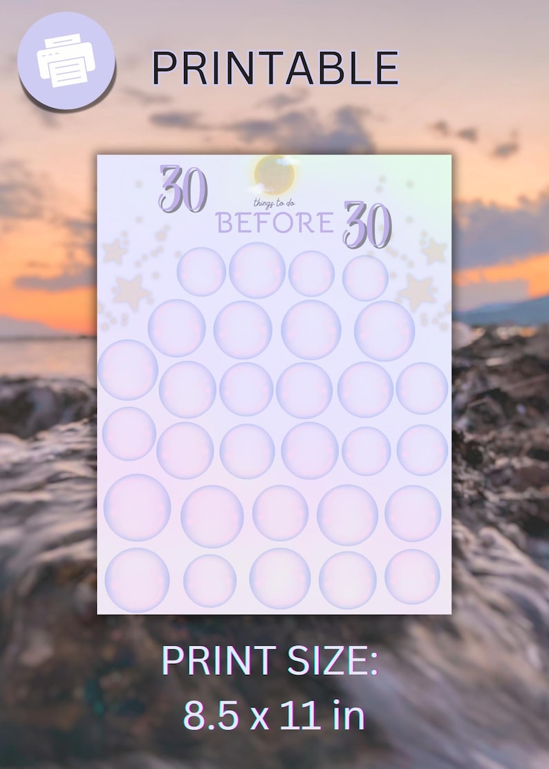 30 Things to Do Before Turning 30 Bucket List | Dream To-do List ...
