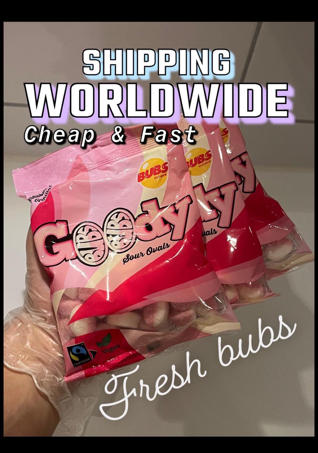 Bubs-goody Strawberry/vanilla, Raspberry/blueberry, Banana/toffee 90g ...