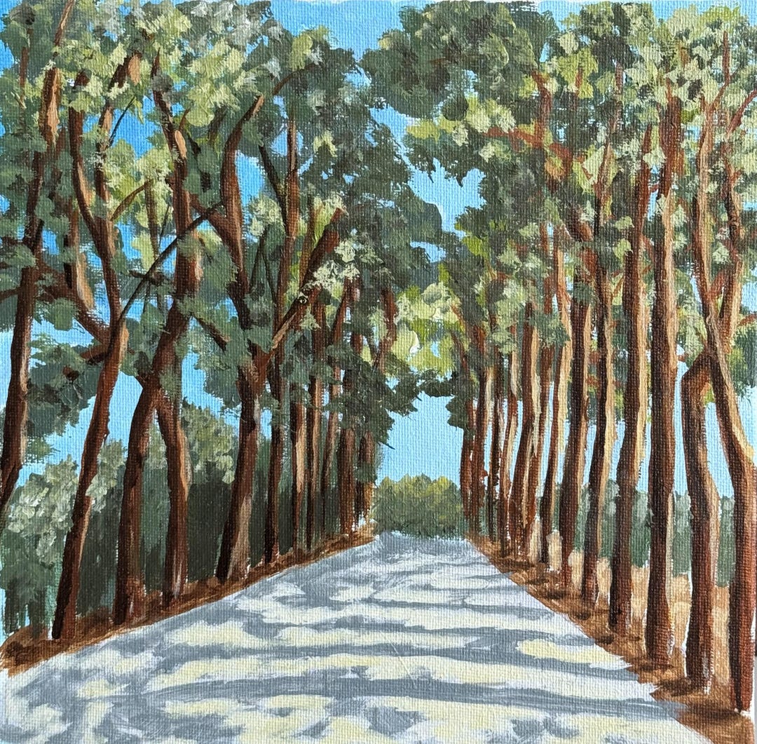 Trees, Ephesus, Turkey, Temple of Artemis, Shadows, Giclee, Painting ...