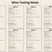 Wine Tasting Guide – Printable Wine Party Planner & Tasting Notes Sheet ...