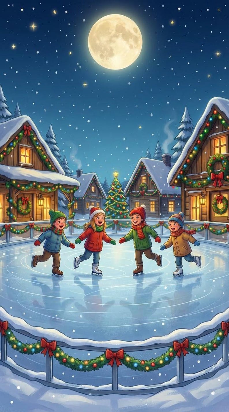 Animated Christmas Video Card for Kids – Holiday Greeting With Music - Etsy