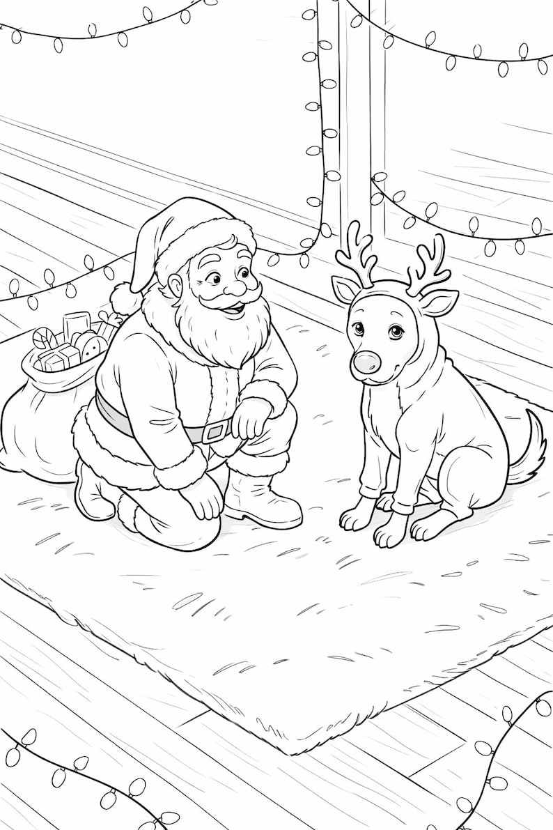 10 Cozy Christmas Coloring Pages – Magical Holiday Scenes for Kids ...