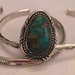 Large Turquoise Signed M Begay Ring Organic Teardrop Stone Silver Brown ...