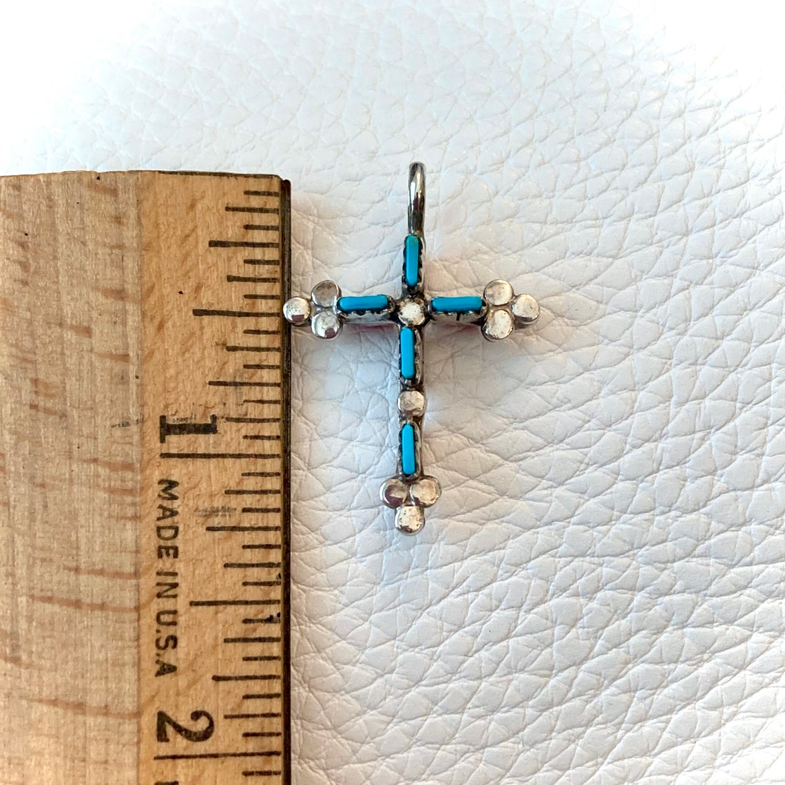 Reversible Faux Turquoise & Coral Cross Pendant Enamel Inlays - Etsy