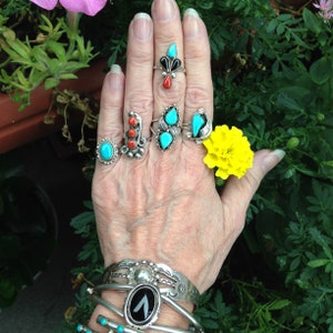 Carol Felley Onyx Cuff Artisan Signed 1996 Sterling Native American ...