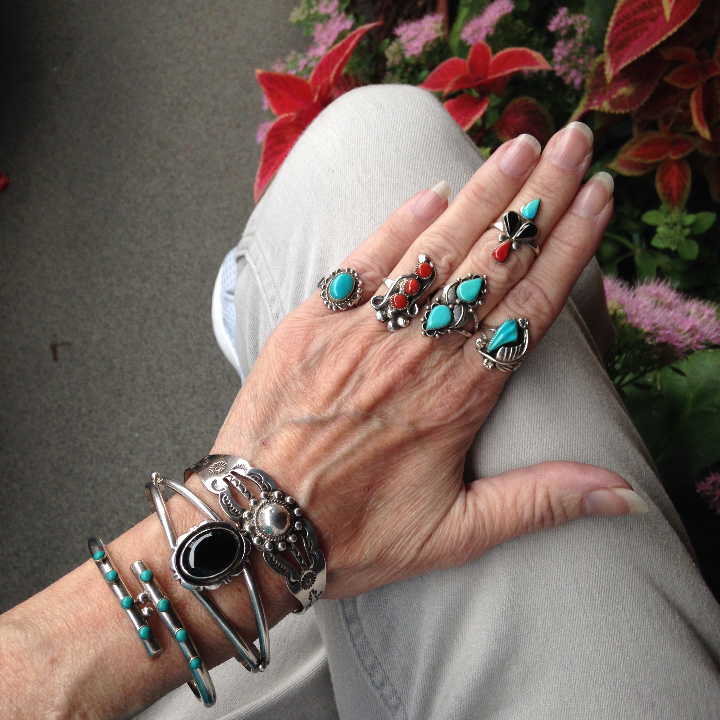 Carol Felley Onyx Cuff Artisan Signed 1996 Sterling Native - Etsy