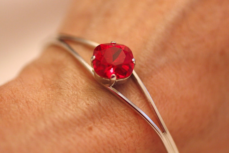 Premium Crystal Siam Red Rhinestone Ensemble Choice Halo - Etsy