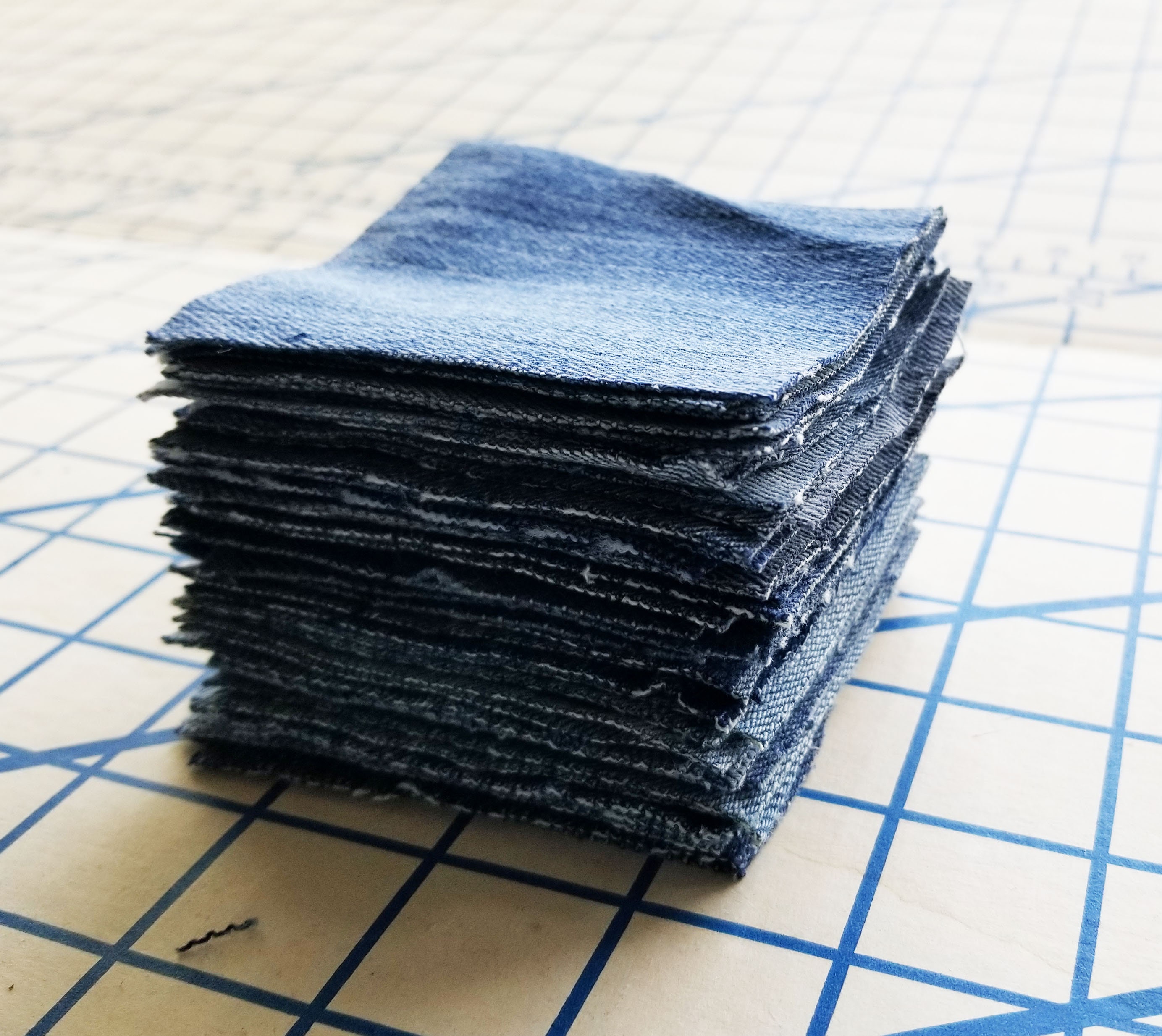 Denim Jean Squares3x3pack of 50clean Recycled - Etsy