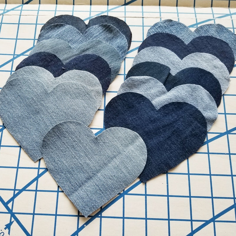 Denim Heart - Etsy