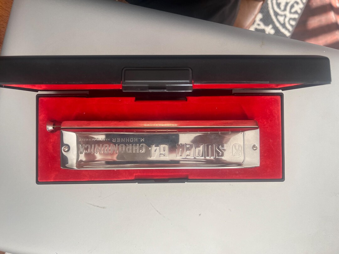 Hohner "super 64" Chromonica No. 7582/64 Harmonica Made in Germany With Original Vinyl Case. - Etsy