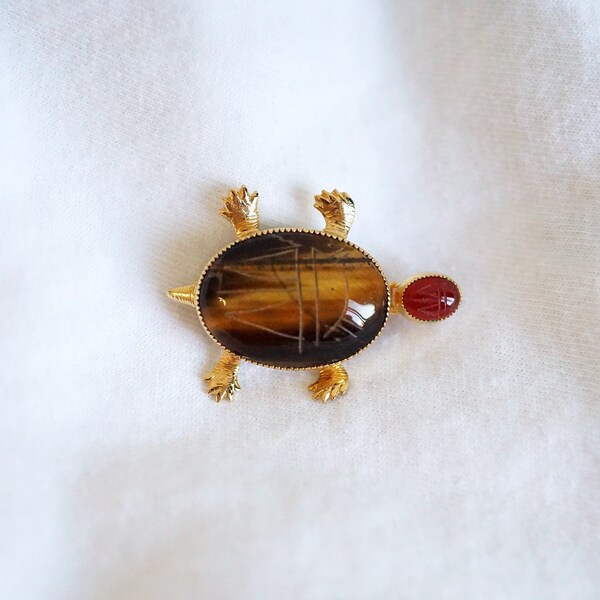 Carnelian Brooch - Etsy