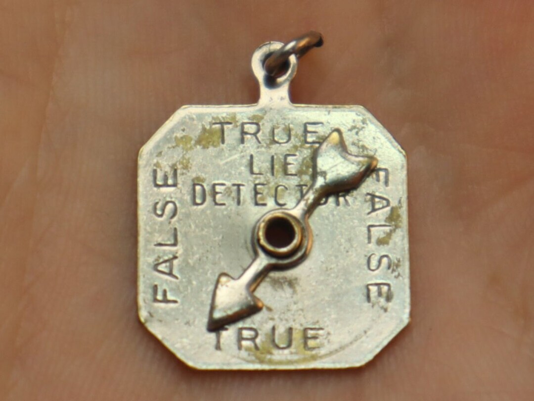 Vintage Lie Detector Charm Spinner Arrow - Etsy
