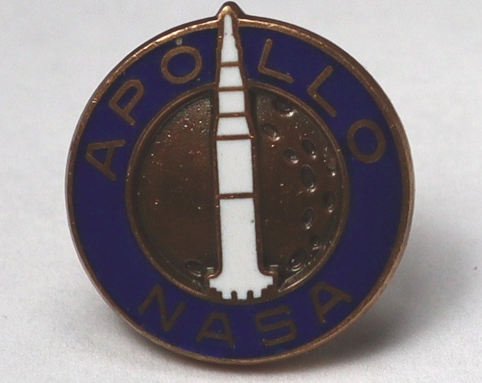Vintage NASA Apollo Enamel Pin Crest Craft - Etsy
