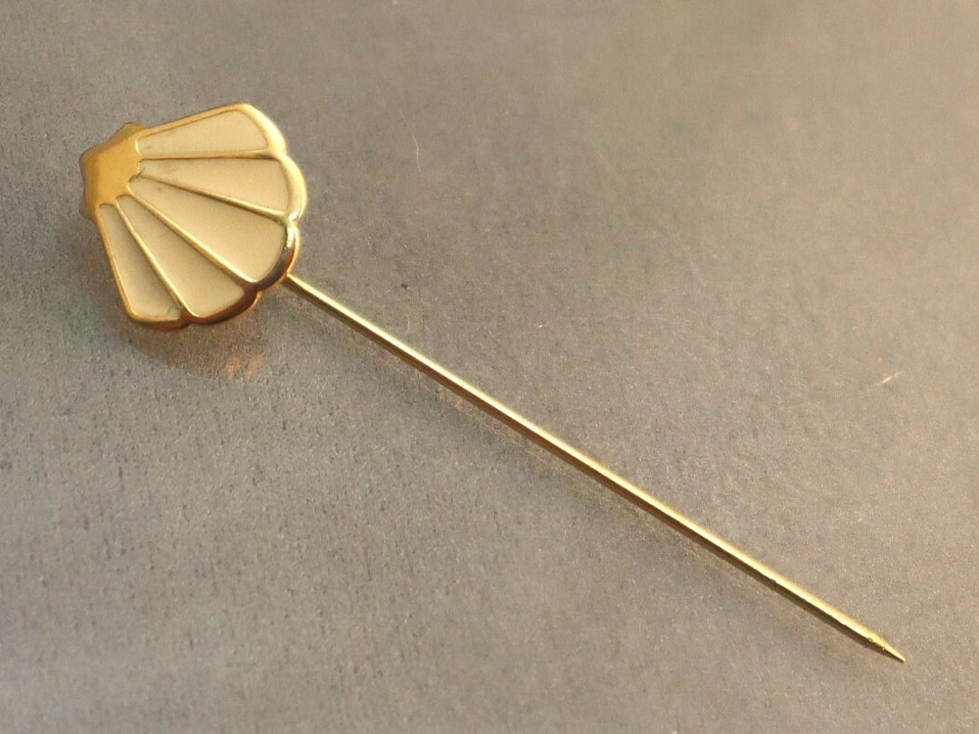 Vintage Trifari Enamel Seashell Stickpin Stick Pin - Etsy