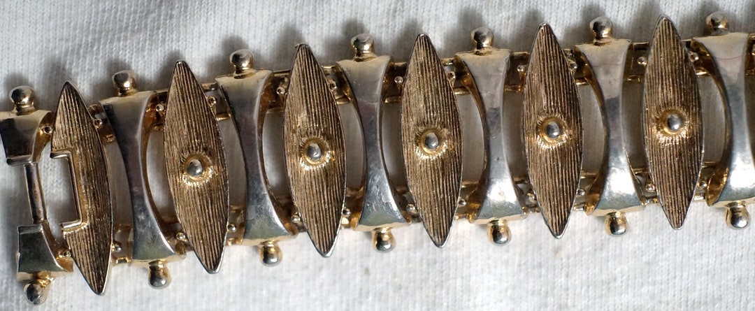 Sarah Coventry Atomic Rod Bracelet Gold Tone Silver Tone - Etsy