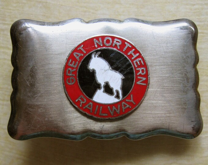 Vintage Great Northern Railway Belt Buckle Railroad - Etsy