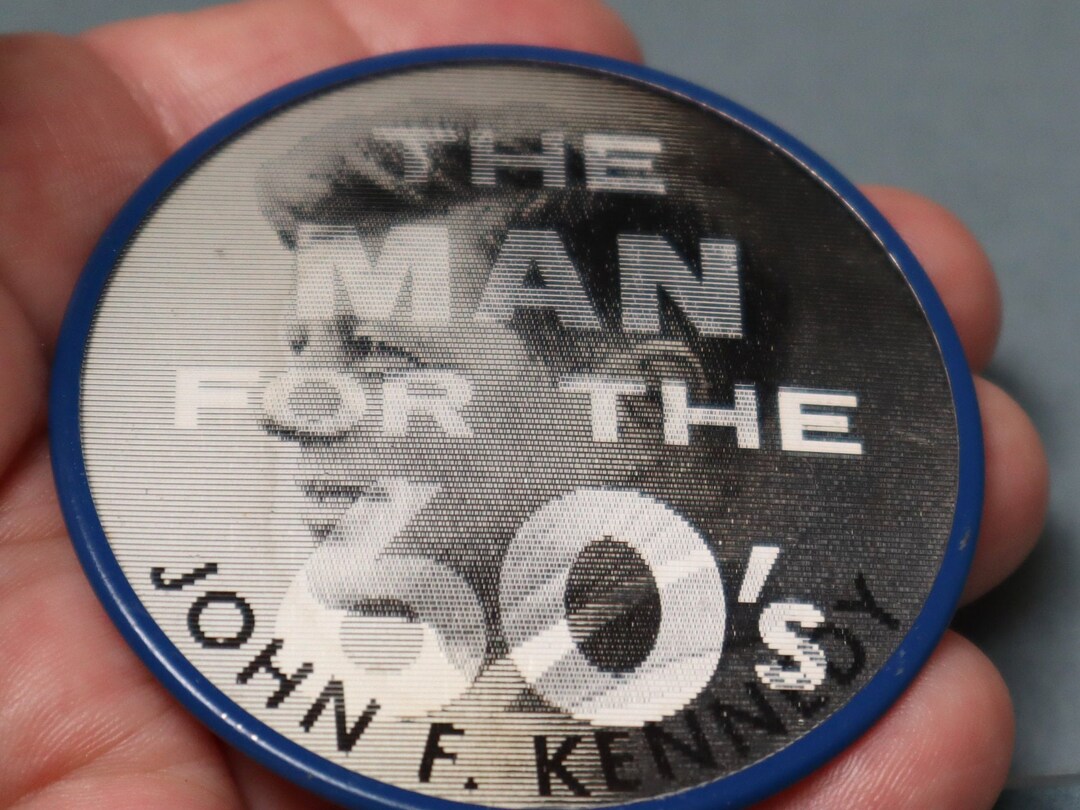 Vintage Kennedy the Man for the 60'S Flasher Button Pin Vari-vue JFK - Etsy