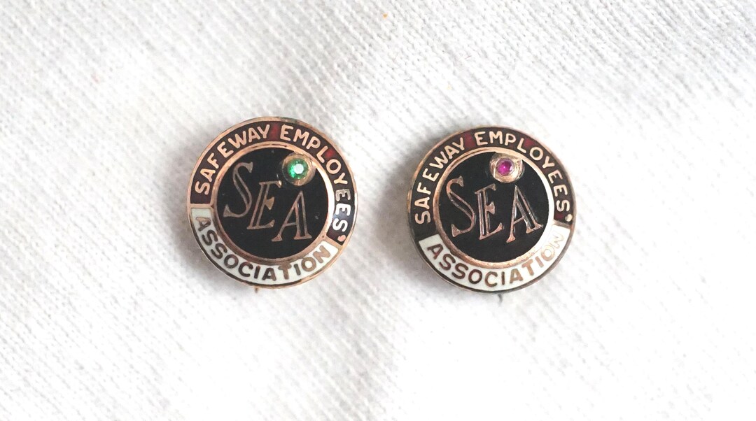 Vintage Safeway Gold Filled Pins Ruby Cto - Etsy