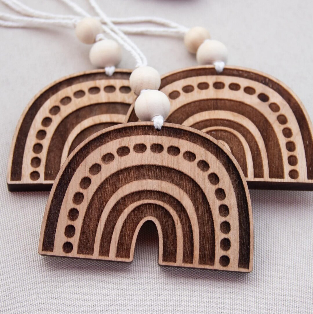 Wooden Reusable Air Freshener Rainbow Scented Hanging Air Freshie - Etsy