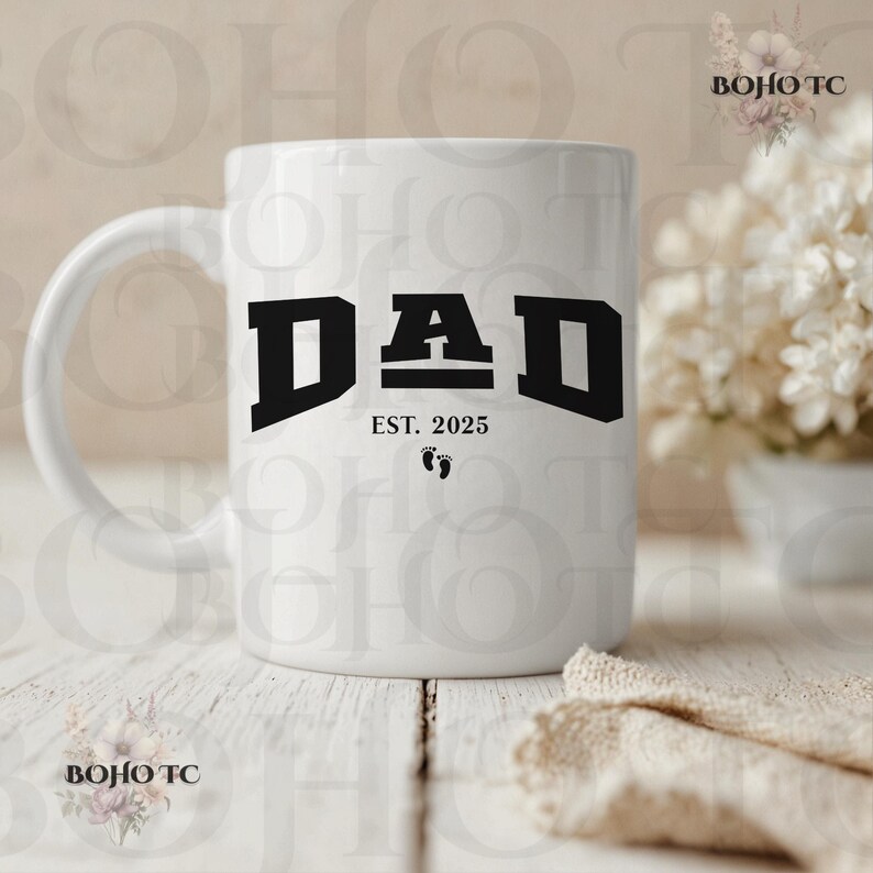 Dad Est 2025 Png-first Time Dad Png-new Dad Png Design for Sublimation ...