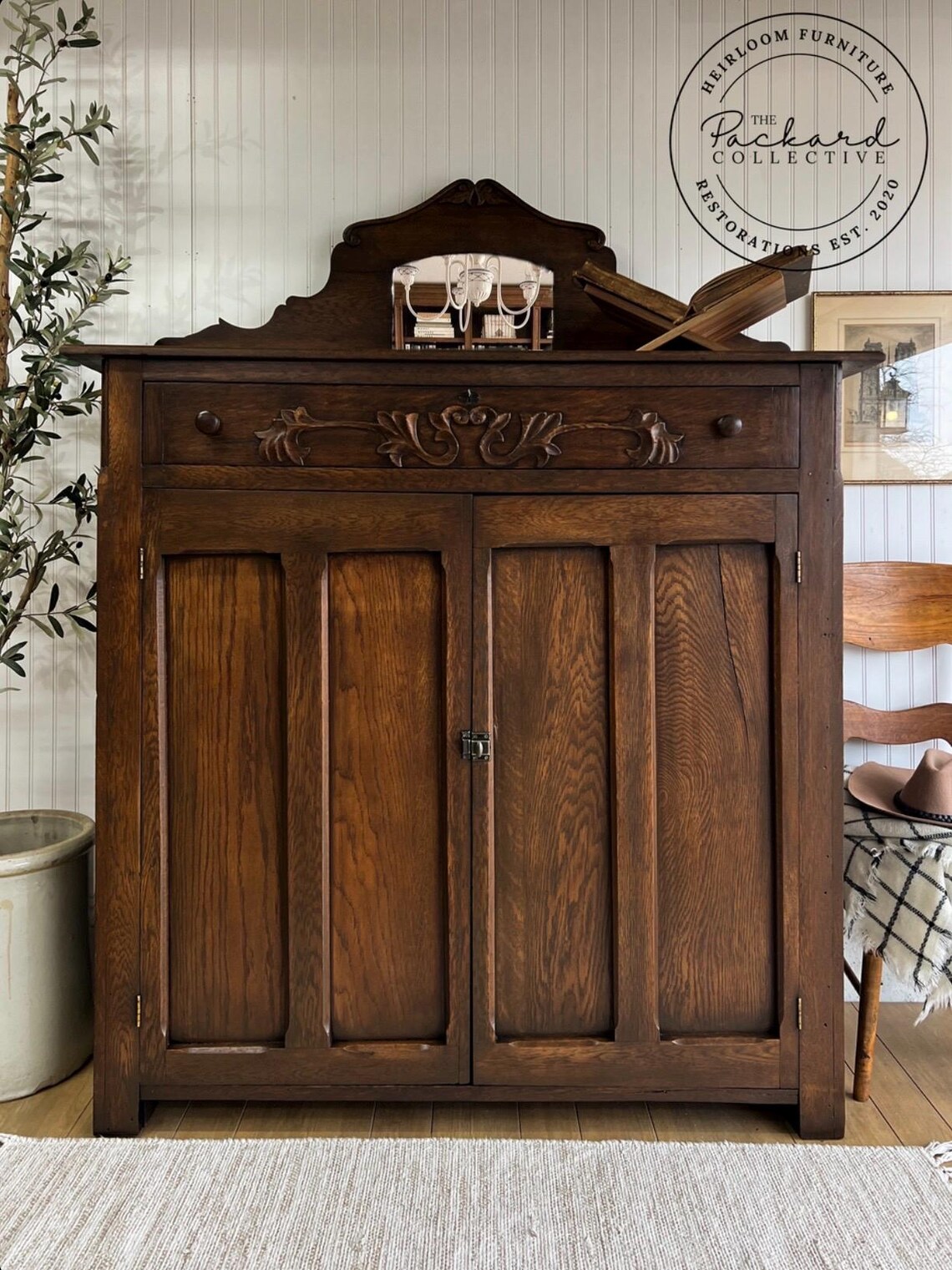 1920s Victorian Storage Cupboard restored Shipping is NOT Free - Etsy